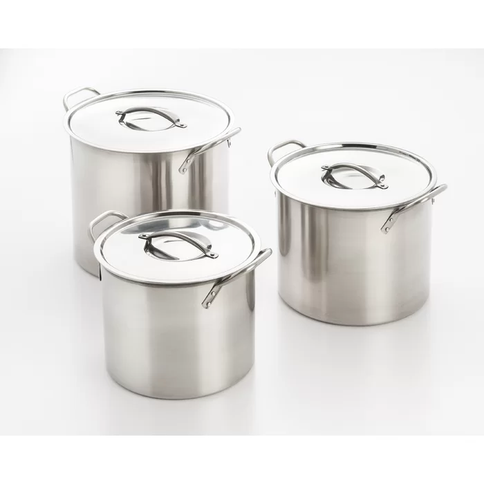 Cook Pro Stainless Steel Stock Pot Set with Lid - Classy Wave - Is an ...